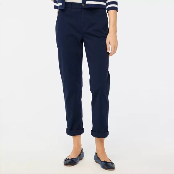 J. Crew | Pants & Jumpsuits | J Crew Navy Blue High Rise Girlfriend ...